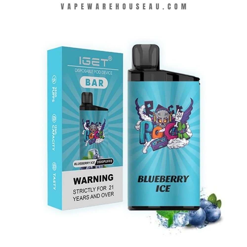 IGET Bar 3500 Puffs Blueberry Ice | VAPE WAREHOUSE